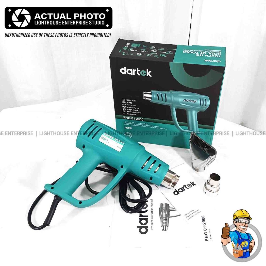 DARTEK UK 2000W Heat Gun (PHG 01-2000) *LIGHTHOUSE ENTERPRISE* DARTEK ...