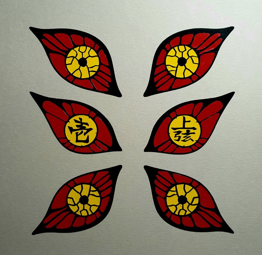 Demon slayer Kokushibo vinyl die-cut sticker decal, Car Accessories ...