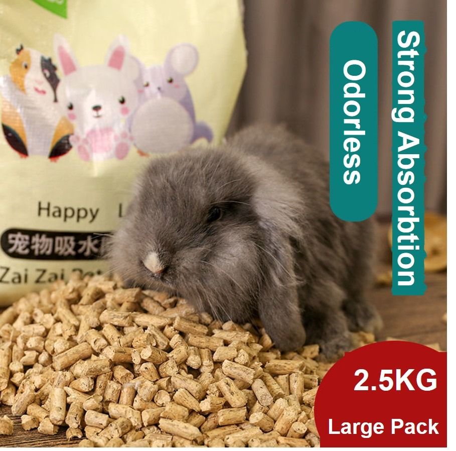 Deodorizing wood pellets 2.5kg absorbent rabbit pet toilet litter ...
