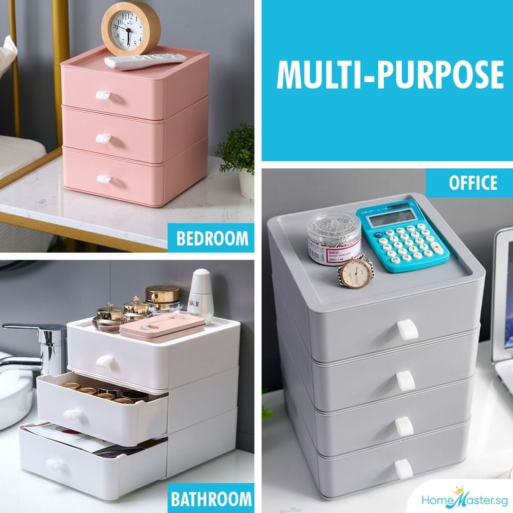 Desktop Stackable Drawer Organiser, Furniture & Home Living, Home ...