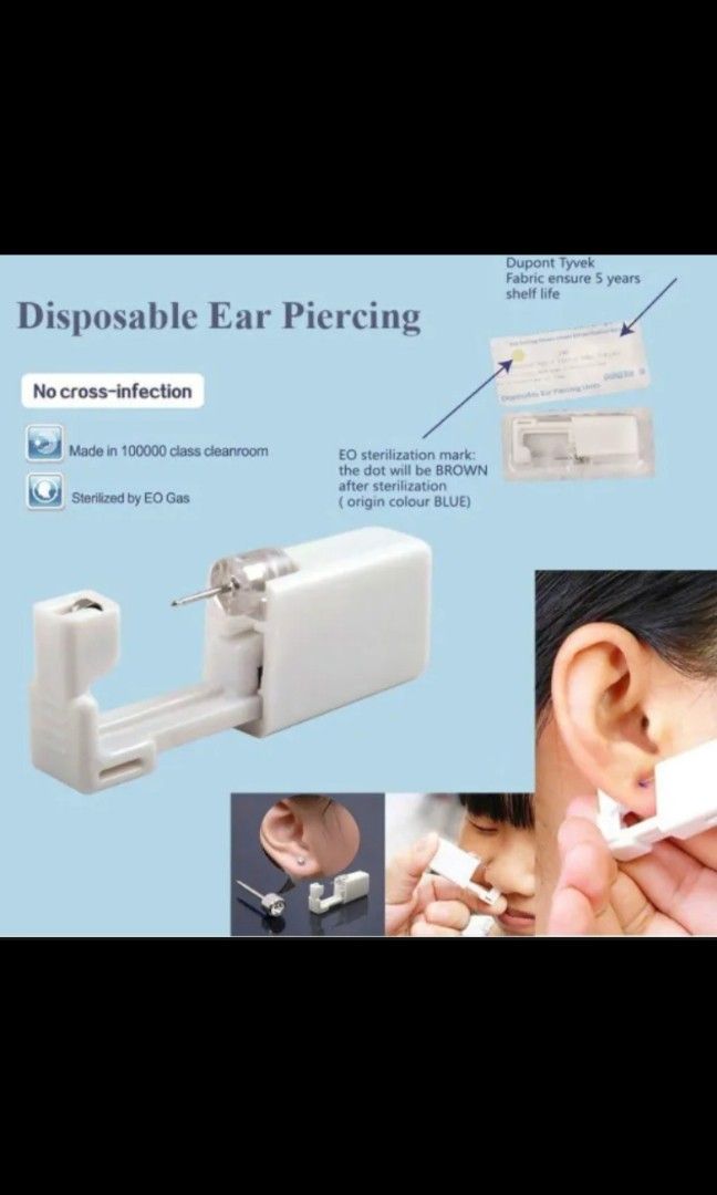 Disposable ear and nose piercing device, Hobbies & Toys, Stationary ...