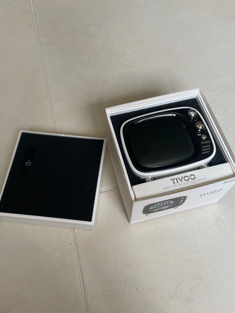 Divoom Tivoo Smart Pixel-Art Bluetooth Speaker (White), Audio, Soundbars, Speakers & Amplifiers ...