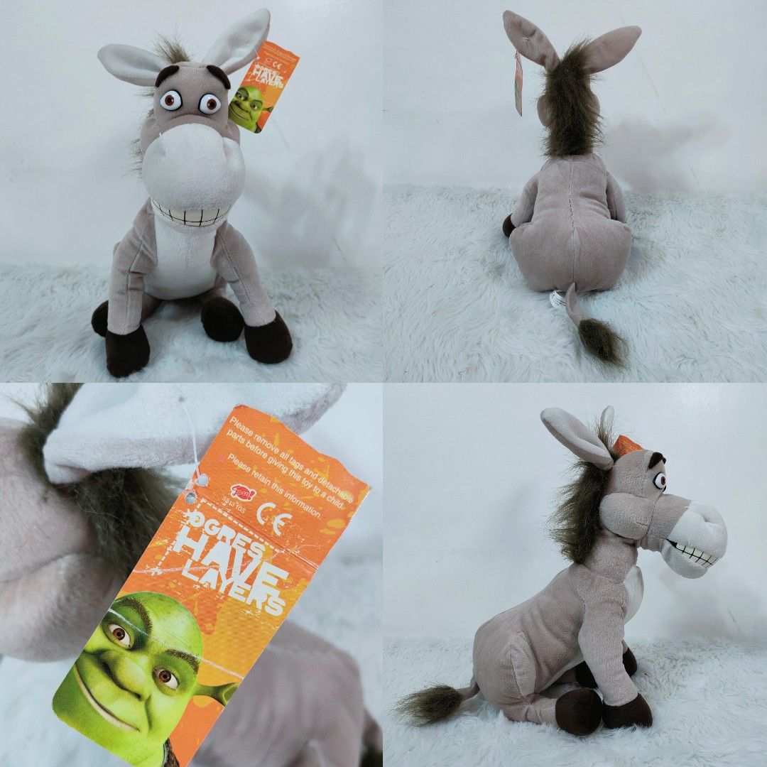 Dreamworks Shrek - Donkey Plush, Hobbies & Toys, Toys & Games on Carousell