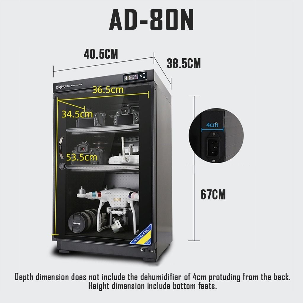 Dry Cabinet AD DB Digi-Cabi eDSLR Camera Storage Drybox, Photography ...