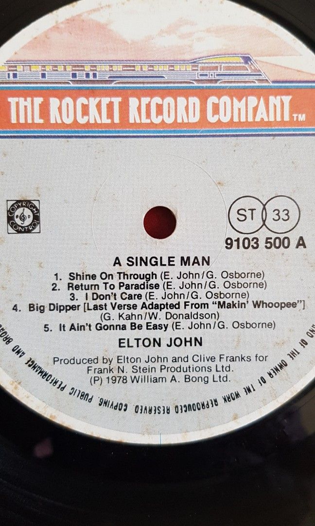 Elton John lp vinyl record, Hobbies & Toys, Music & Media, Vinyls on ...