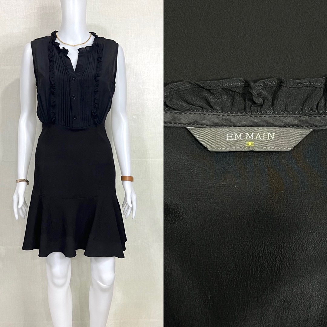 EM MAIN Flare Black Dress, Women's Fashion, Dresses & Sets, Dresses on ...