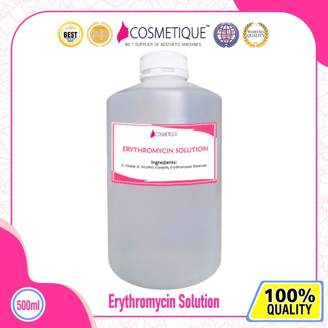 Erythromycin Solution Acne Solution Liter, Beauty & Personal Care, Face ...