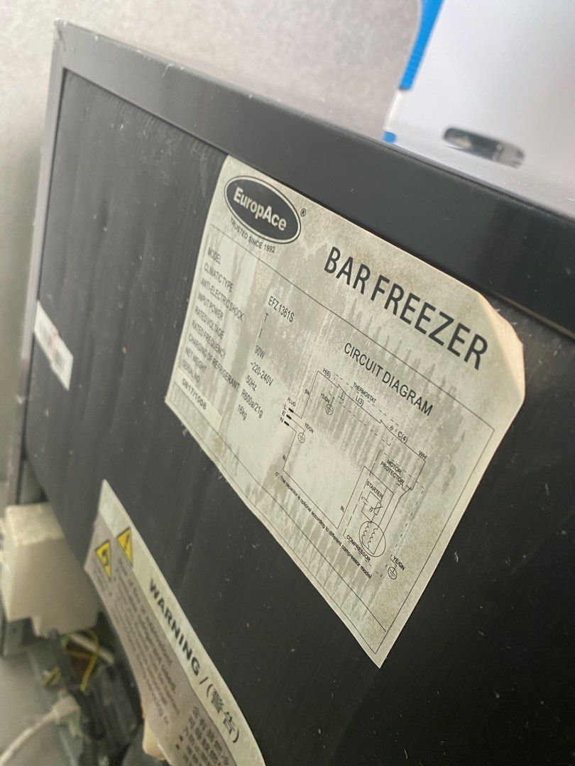 Euro pace bar freezer, TV & Home Appliances, Kitchen Appliances ...