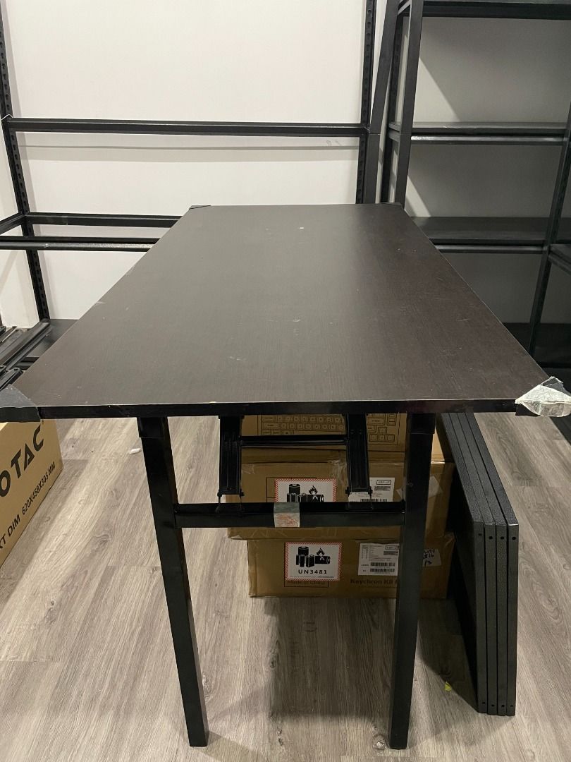 Foldable/Collapsible table, 1.5m x 0.5m, Furniture & Home Living ...