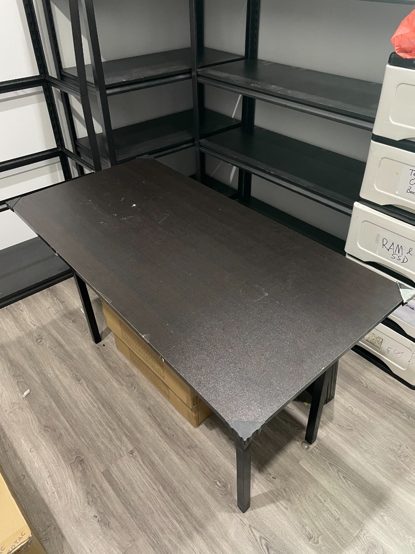 Foldable/Collapsible table, 1.5m x 0.5m, Furniture & Home Living ...