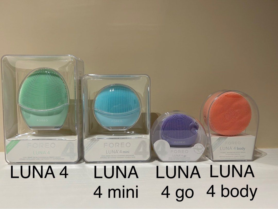 foreo luna 4 / 4 mini / 4 go / 4 body 洗臉機 潔面儀, 美妝保養, 臉部護理, 面部 - 面部護理在旋轉拍賣