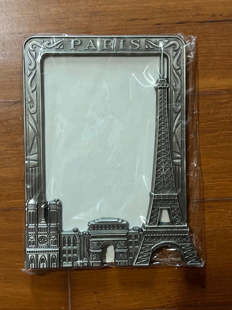 France Paris Photo Frame with Top Landmarks Places of Interest - Eiffel ...