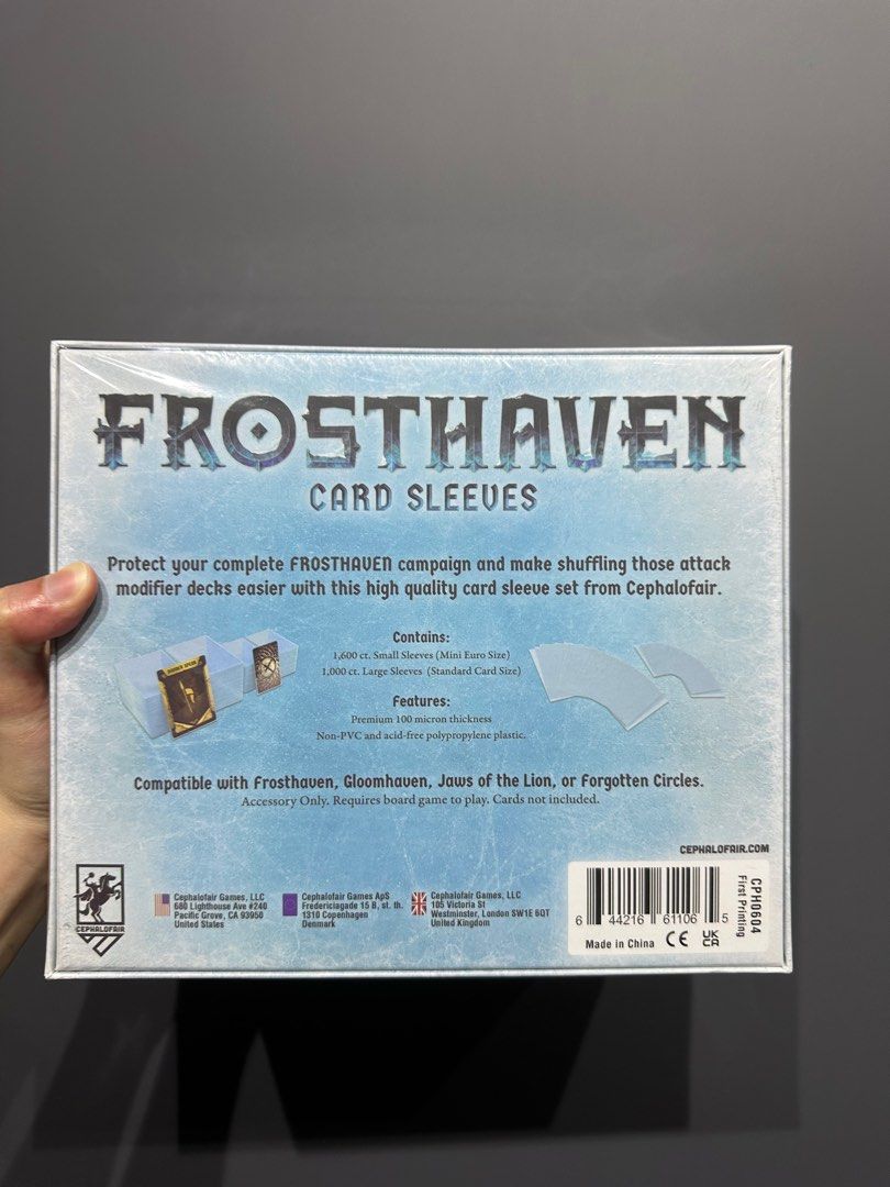 Frosthaven with Solo scenarios and RARE sleeves pack, Hobbies & Toys ...