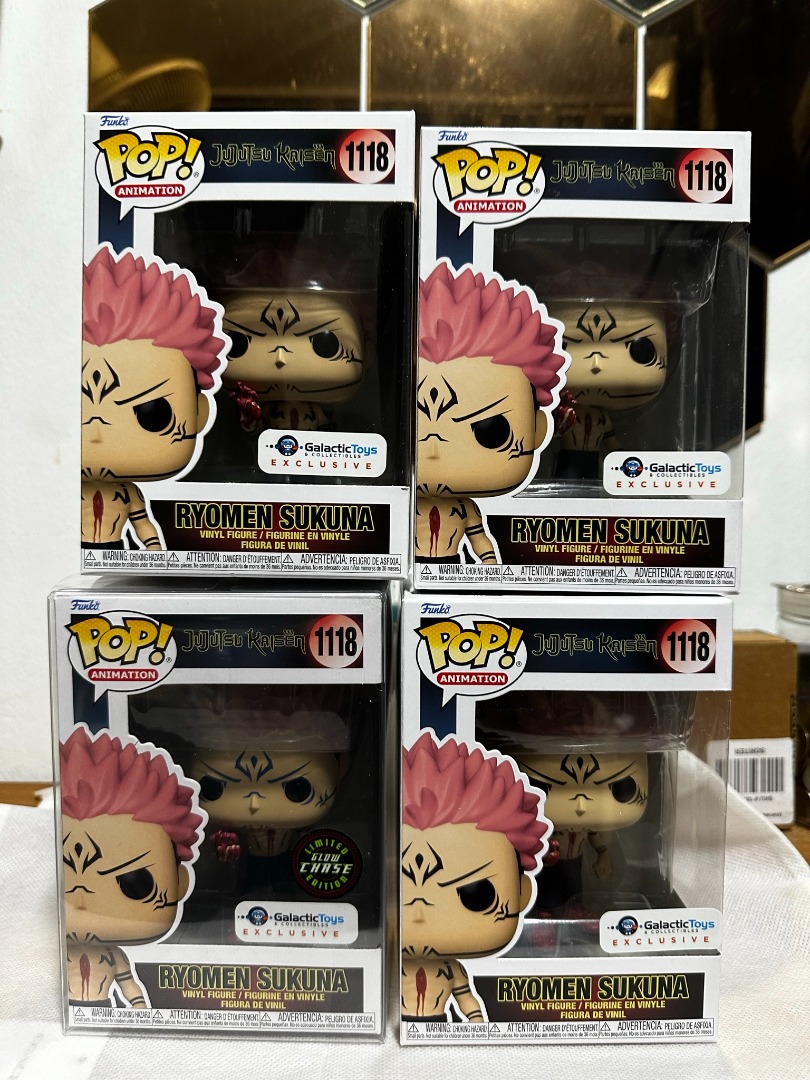 Funko Pop! Jujutsu Kaisen #1118 Ryomen Sukuna Chase and Common Bundle ...