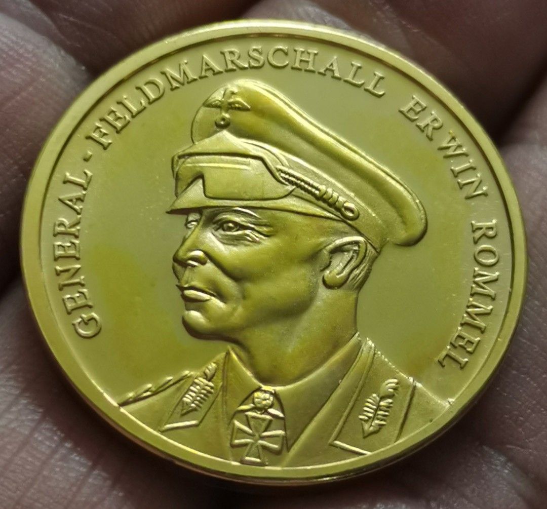 General Erwin Rommel (1939-45) German field Marshall Medal 1992 Brass ...