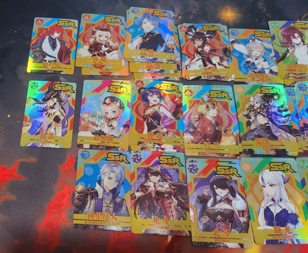 Genshin Impact SSR Cards, Hobbies & Toys, Toys & Games on Carousell