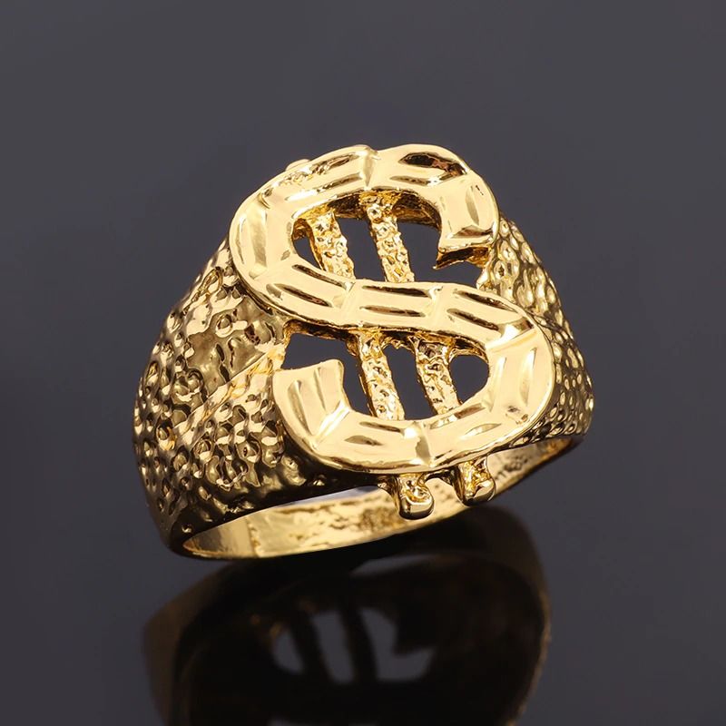 Golden Dollar Ring, Women's Fashion, Jewelry & Organisers, Rings on ...