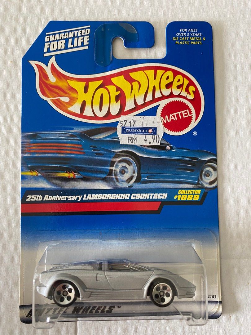Hot Wheels 1999 Lamborghini Countach 25th Anniversary (1:64 scale ...