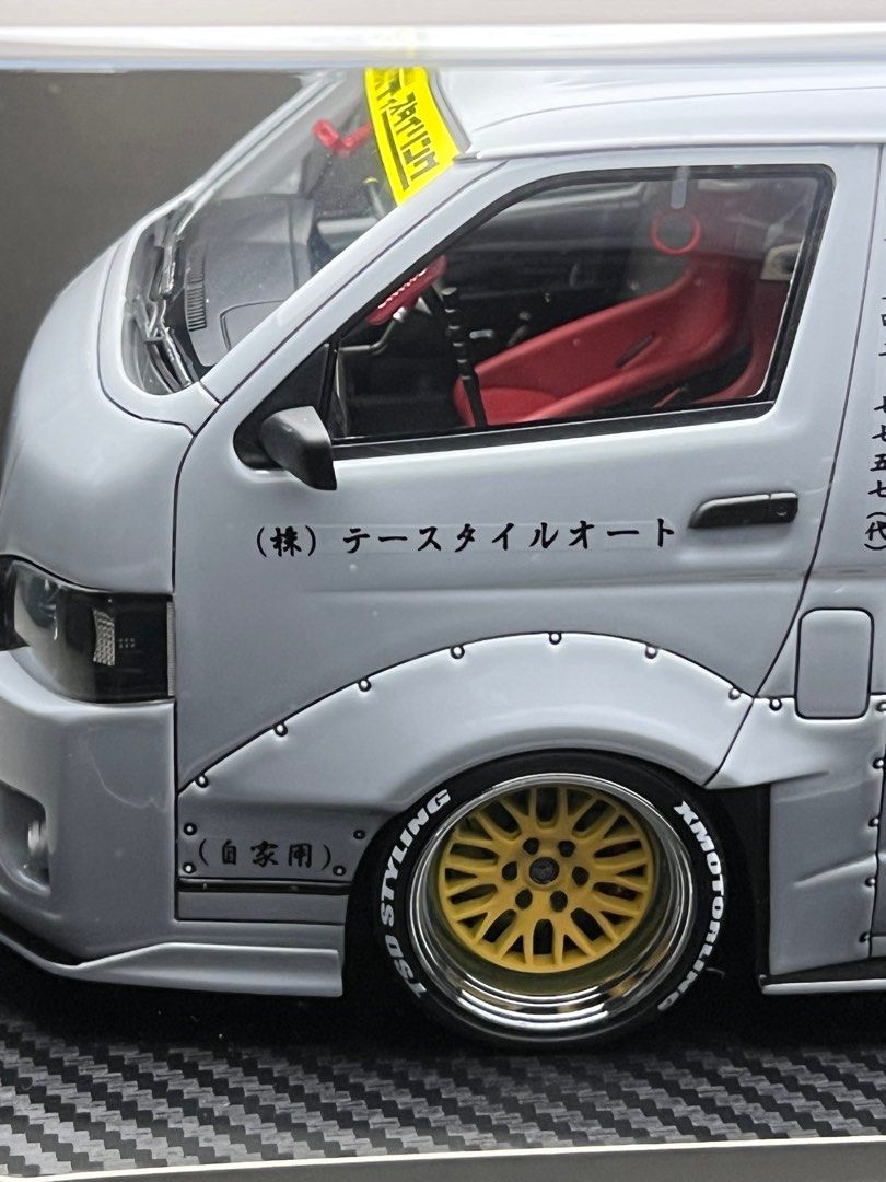 IG Ignition model 1:18 TSD Works Hiace matte grey, Hobbies & Toys, Toys ...