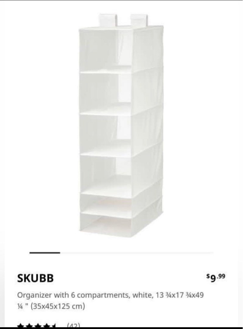IKEA Skubb, Furniture & Home Living, Home Improvement & Organization ...