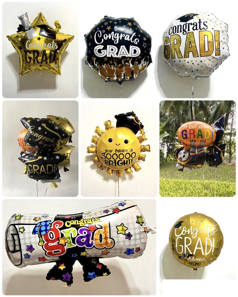 Graduation Helium Balloons Foil Balloon / School Convocation Grad ...