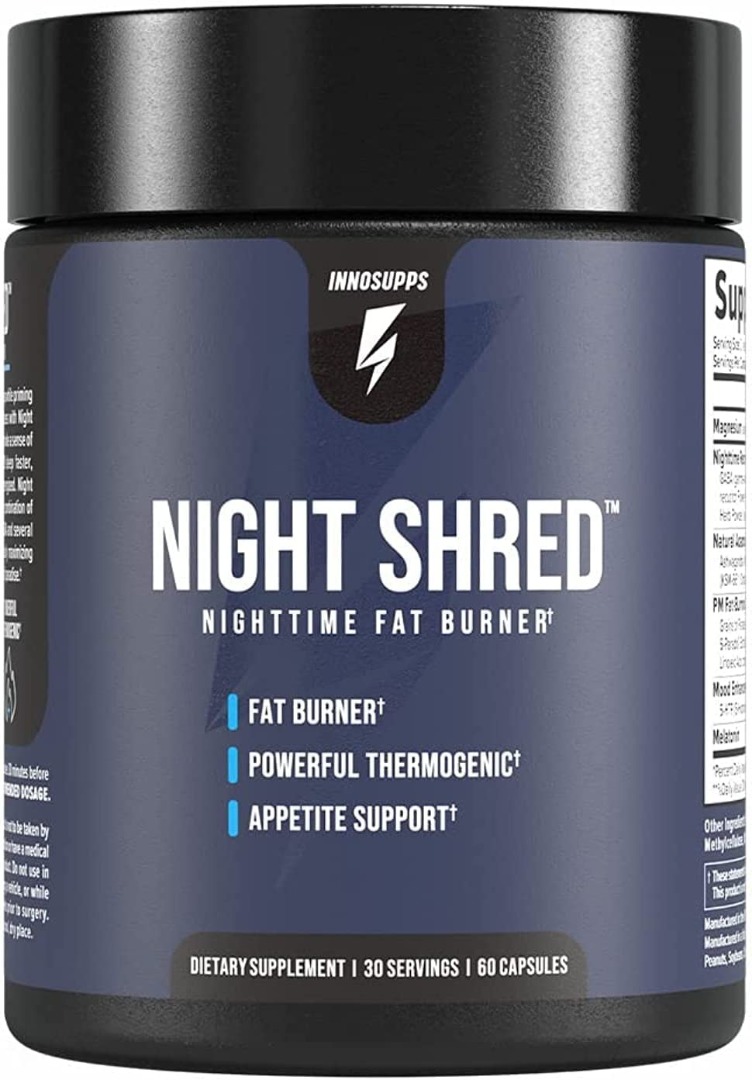 Innosupps Night Shred (60 capsules), Health & Nutrition, Health ...