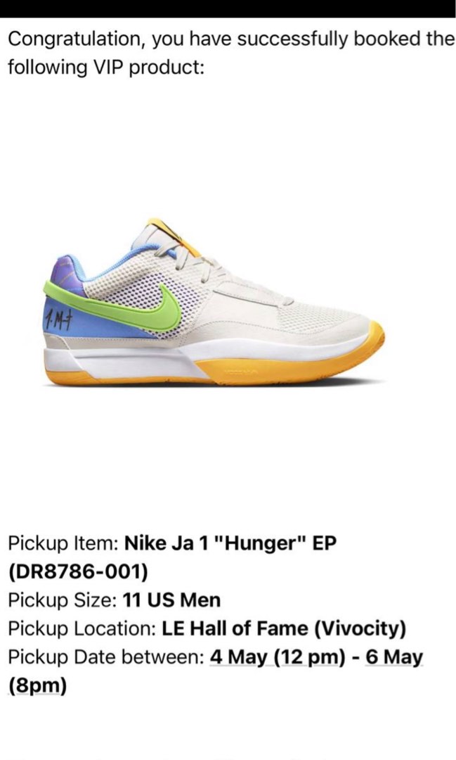 Ja 1 hunger, Men's Fashion, Footwear, Sneakers on Carousell