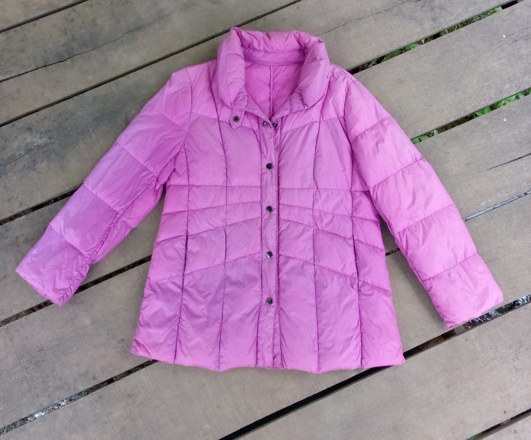 jaket bulu angsa pink, Fesyen Wanita, Pakaian Wanita, Baju Luaran di ...