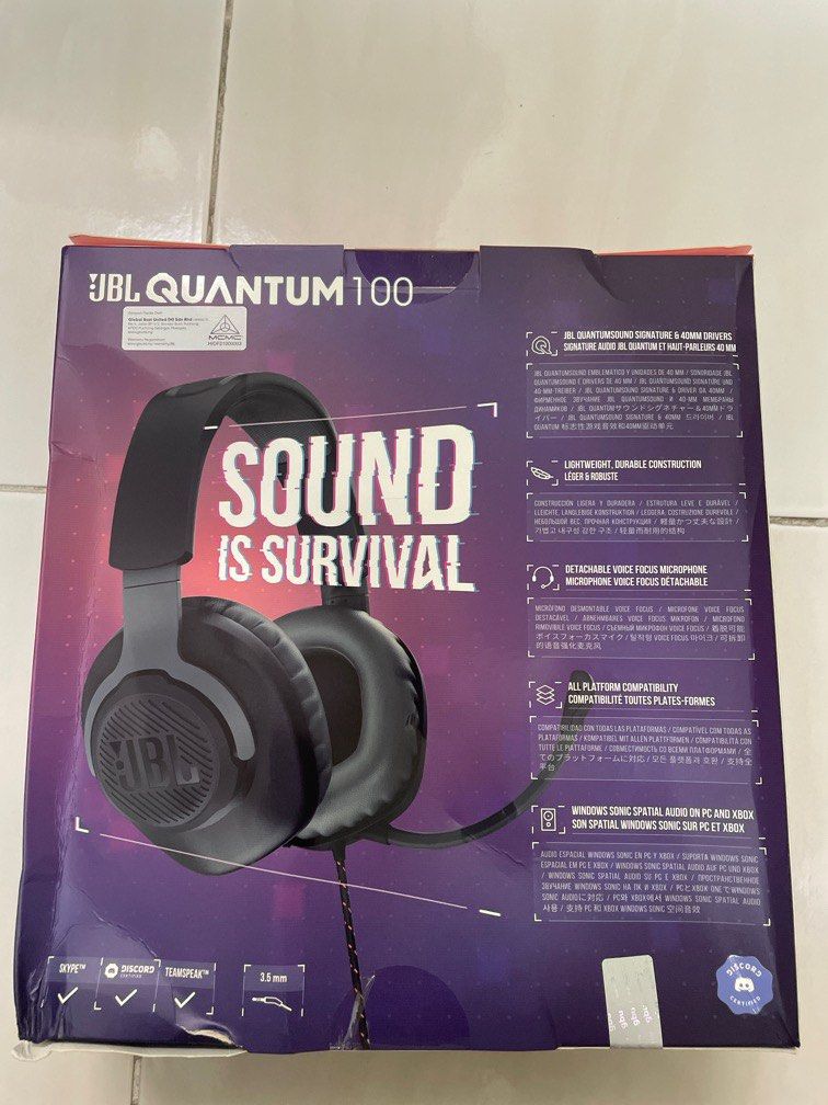 JBL Quantum 100, Audio, Headphones & Headsets on Carousell