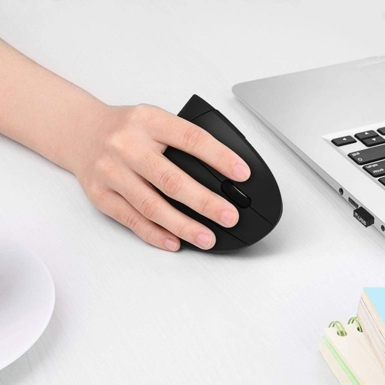Jelly Comb Ergonomic Bluetooth Mouse MV014B 2.4G Wireless Rechargeable ...