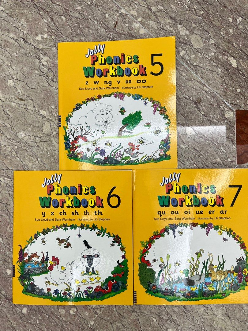 Jolly Phonics Workbooks 5, 6, 7, Babies & Kids, Infant Playtime on ...