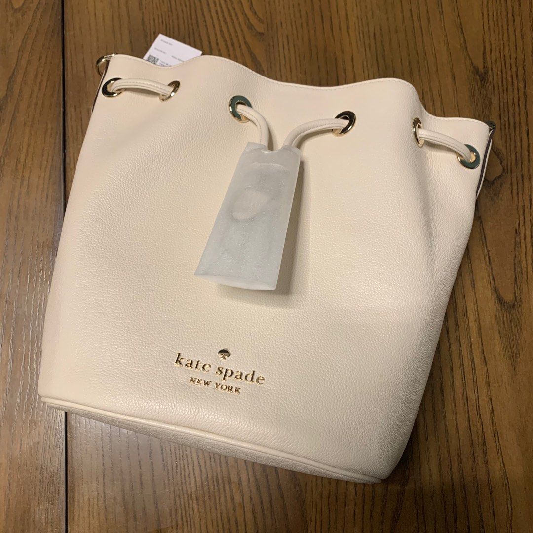 Kate Space Bucket Bag Cream, Women's Fashion, Bags & Wallets, Cross ...
