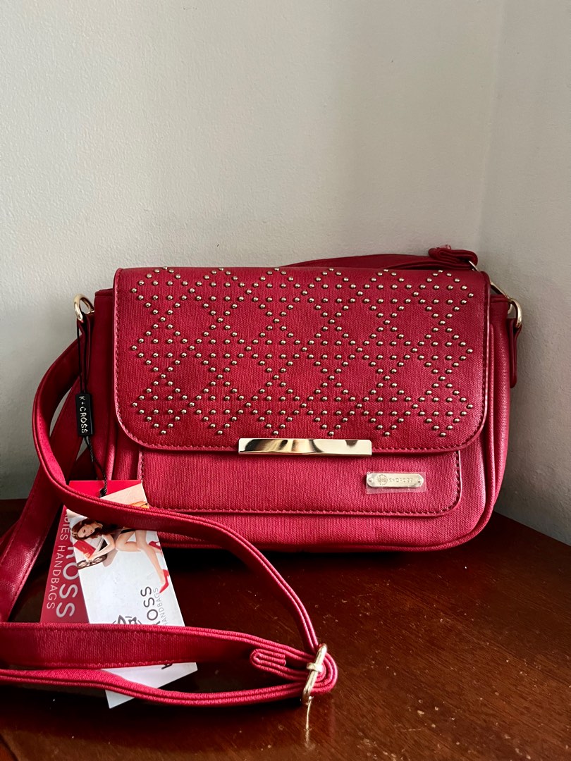 KCross Red Crossbody Bag, Women's Fashion, Bags & Wallets, Cross-body ...