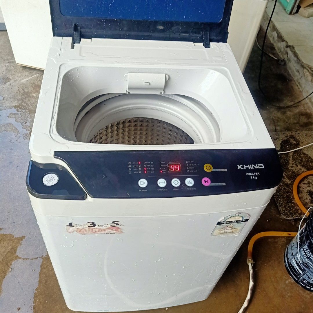 khind new model washing machine 8kg., TV & Home Appliances, Washing ...