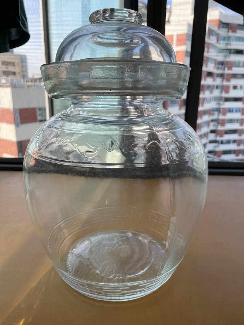 Glass Kimchi pot (5kg), Furniture & Home Living, Kitchenware ...
