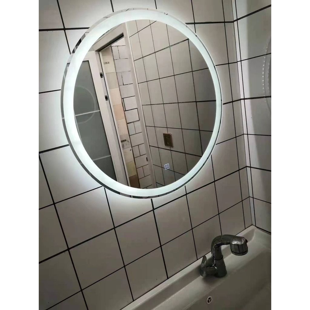 Large Modern LED Round Mirror Bathroom Vanity Mirror,, Anti Fog ...