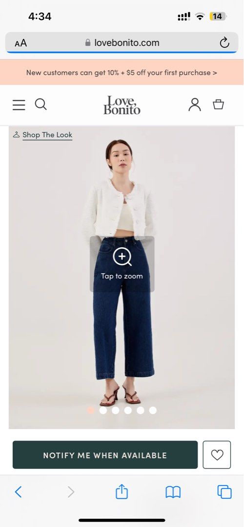 LB Love Bonito Marlowe Tweed Crop Outer, Women's Fashion, Coats ...