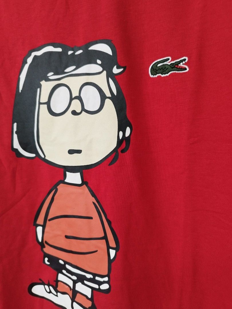 Lcoste Peanut red Marcie, Men's Fashion, Tops & Sets, Tshirts & Polo ...