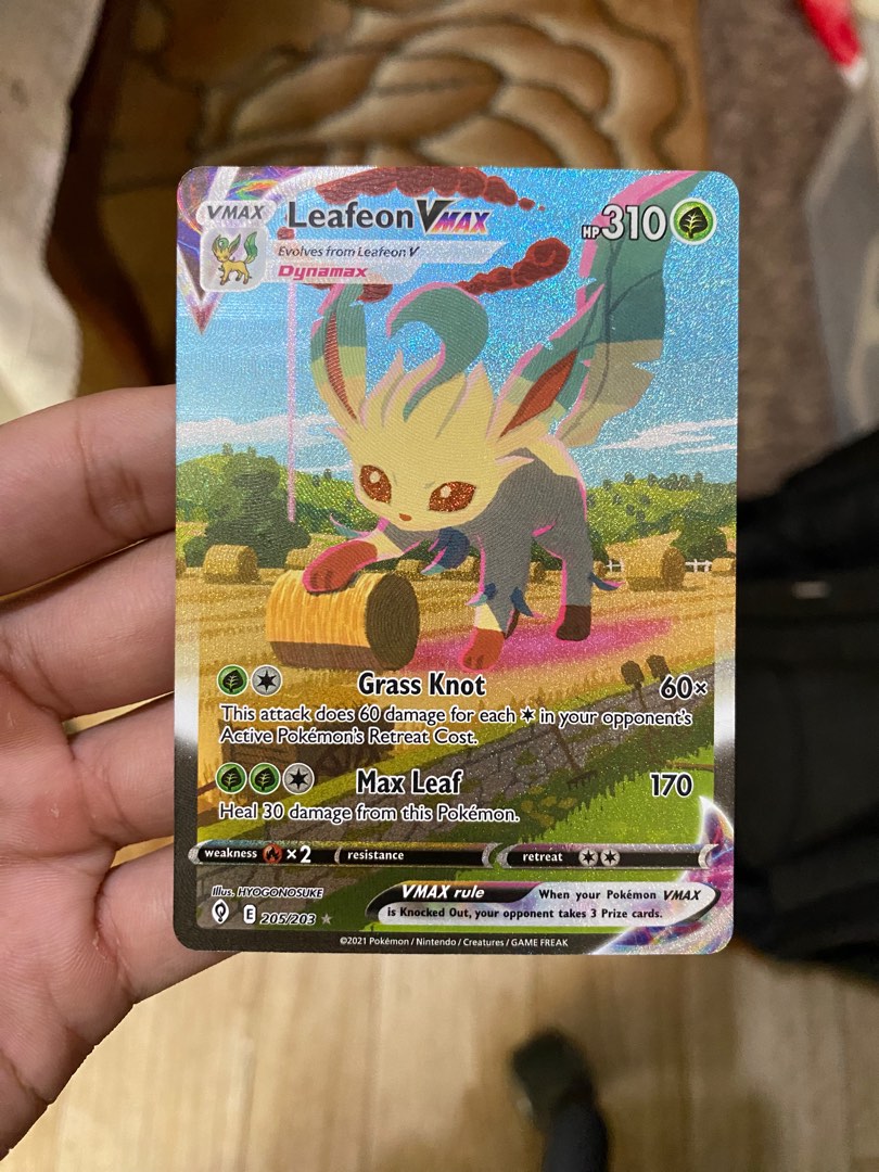 Leafeon VMAX Alternate Art - Pokemon Evolving Skies AA, Hobbies & Toys ...