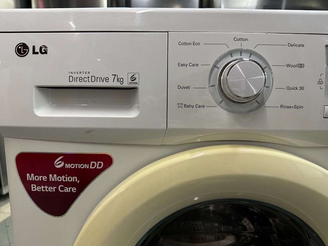 LG 7kg Front Load Washer WD-1270QDT (93393), TV & Home Appliances ...