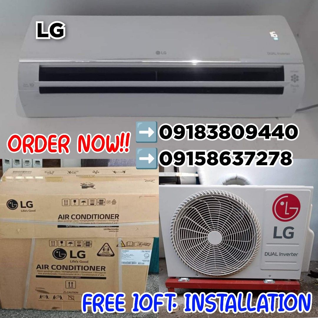 LG STANDARD DUAL INVERTER SPLIT TYPE AIRCON, TV & Home Appliances, Air ...
