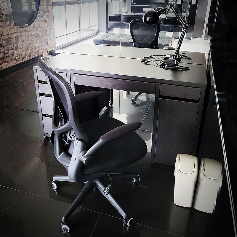 Like new ikea micke study table desk & hbada xiaomi ergonomic office chair, Furniture & Home ...