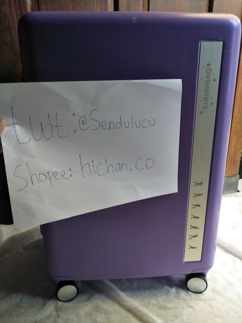 Luggage Koper BTS x Samsonite Red Dynamite Purple/ungu edition, Serba ...