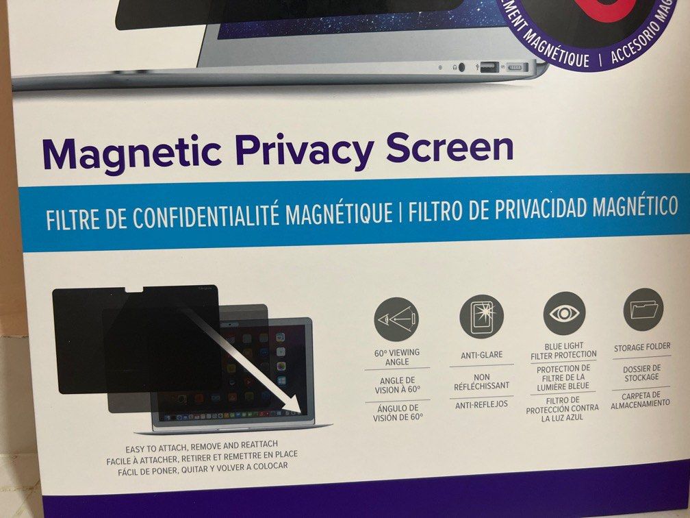 Magnetic privacy screen for MacBook Pro and Air 13 inch, Computers ...