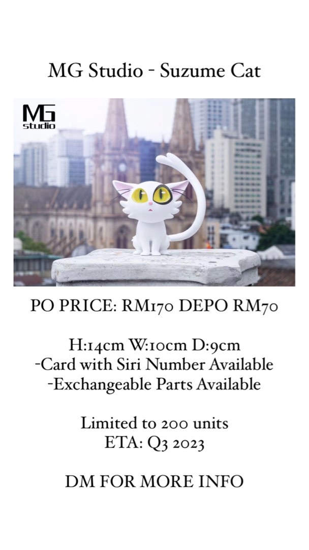 MG Studio - Suzume Cat, Hobbies & Toys, Toys & Games on Carousell
