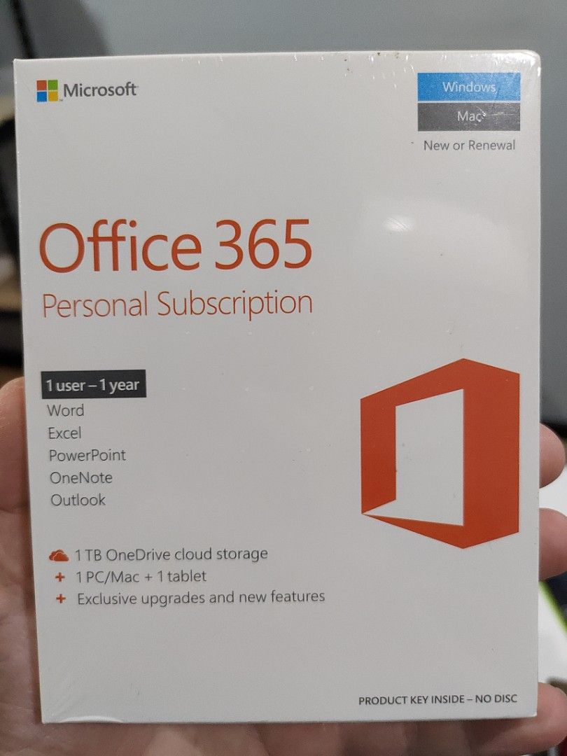 Microsoft Office 365 personal subscription, Computers & Tech, Parts & Accessories, Software on ...