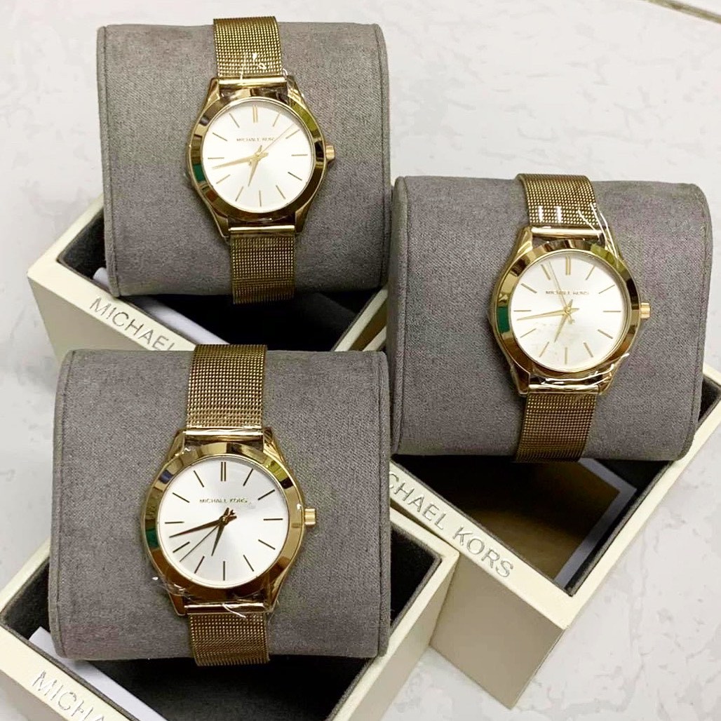 MK MESH STRAP/ADJUSTABLE ALL GOLD SMALL SIZE AUTHENTIC WATCH, Women's ...