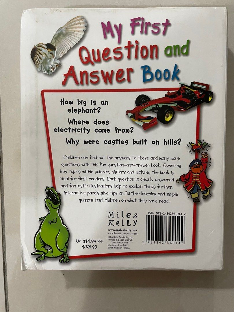 My first Question and Answer Book by Miles Kelly, Hobbies & Toys, Books ...