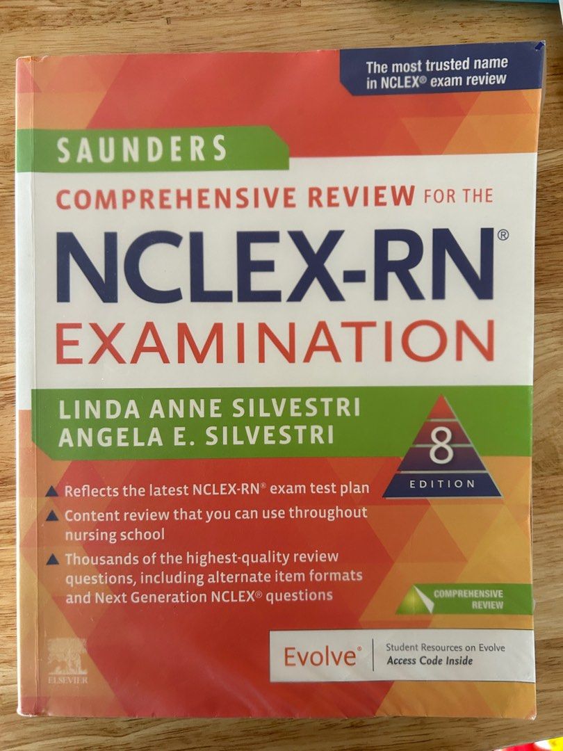 Nclex rn exam Saunders book, 興趣及遊戲, 書本 & 文具, 書本及雜誌 - 補充練習 - Carousell