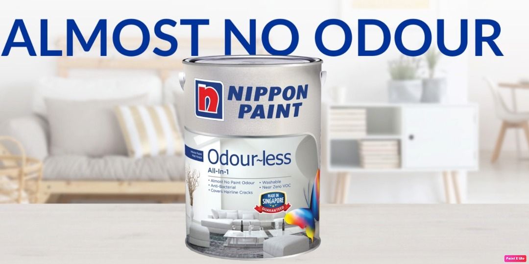 Nippon Paint SG Odourless Early bird and true blue color, Furniture ...